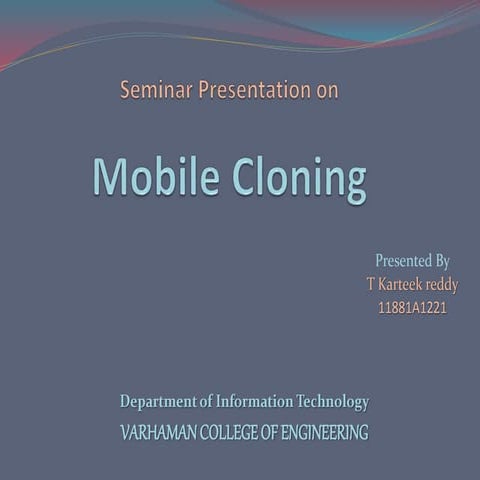 Mobile Cloning | PPT