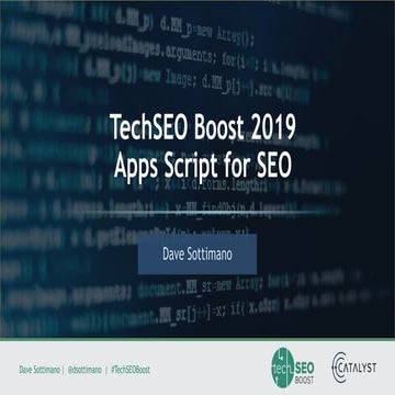 Techseo Boost Apps Script For Seos Pptx Web Development Internet