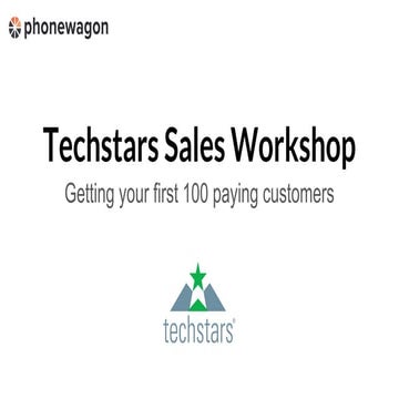 Getting Your First 100 Paying Customers | PDF