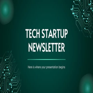 Tech Startup Newsletter by Slidesgo .pptx