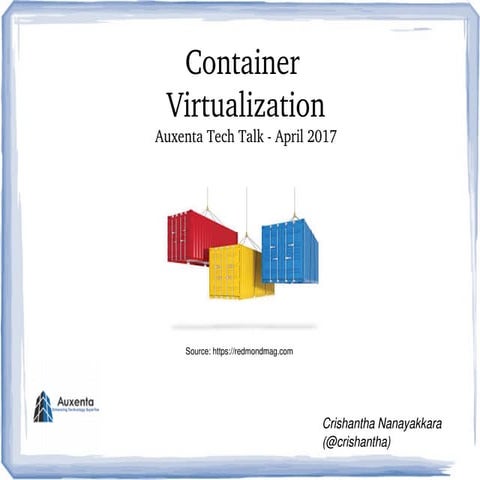 Container Architecture | PDF
