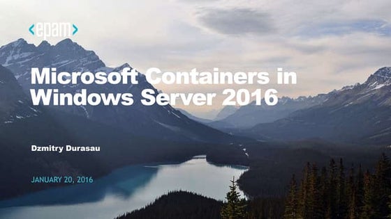 Windows server 2016 Training | DOCX
