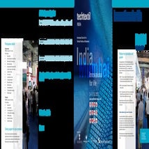 Techtextil india 2013 brochure | PDF