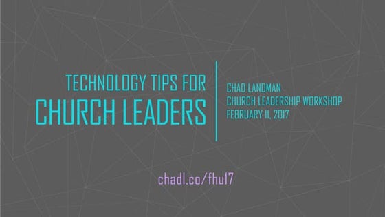 Tech Tips for Church Leaders | PDF | Christianity | Religion & Spirituality