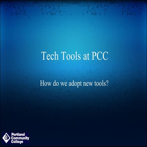 Tech Tools At PCC | PDF
