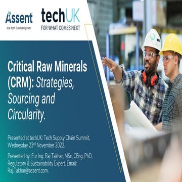 techUK Critical Raw Materials | PDF