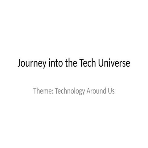 Tech Universe Materi or 6 grade elementar | PPTX
