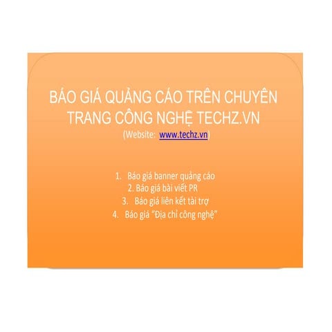 Báo giá Techz.vn