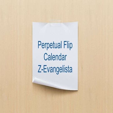 Perpetual Flip Calendar for Tech Project | PPT
