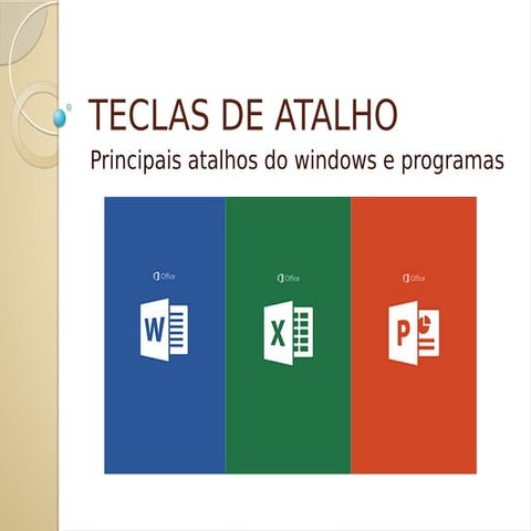 Teclas de atalho do word e excel | PDF