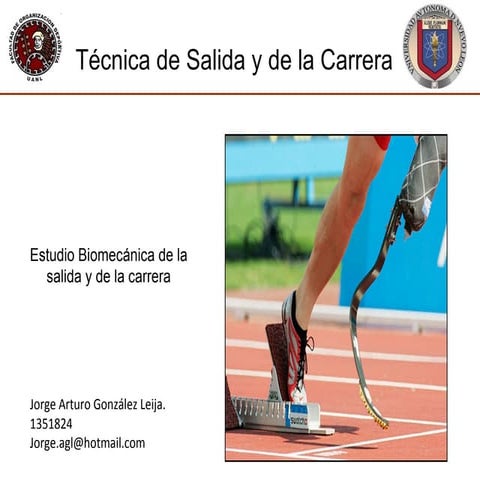 Tecnica de Salida y Carrera Atletismo | PPT