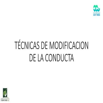 TECNICAS DE MODIFICACION DE LA CONDUCTA1.docx