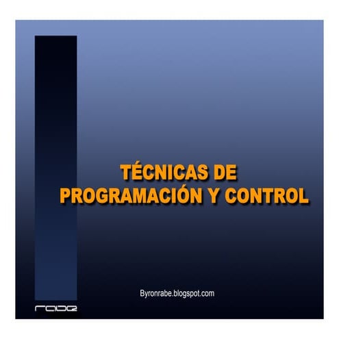 Técnicas de programación y control PERT-CPM | PDF