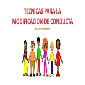 TECNICAS PARA MODIFICACION DE CONDUCTA.pptx