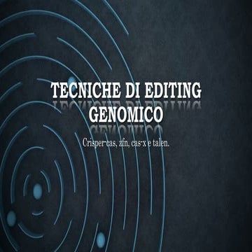 Editing genimico spacone | PPTX