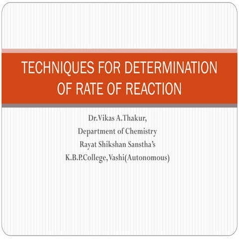 Tecniques determine Rate of Reaction pdf.pdf