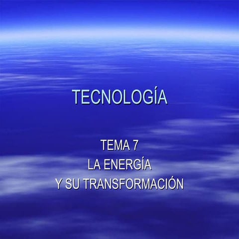 la energia y su transformacion | PPT