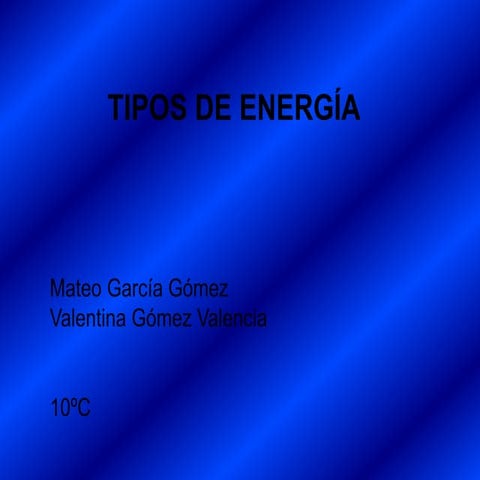 Transformacion de la energia | PPT