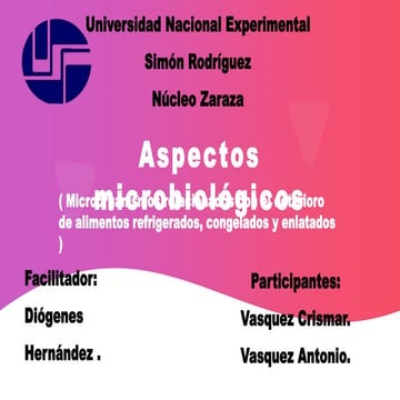 Aspectos microbiológicos de los alimentos refrigerados, enlatados y ...