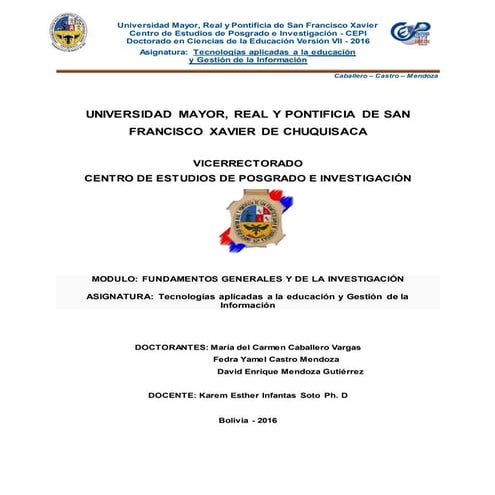 Tecnologia aplicada a la educacion y gestion de la informacion ejemplo 1 asignatura radiologia ...