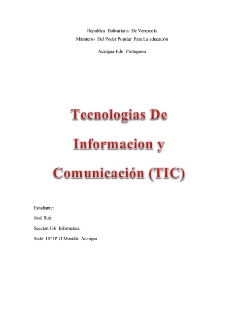 Mapa conceptual de las Tic | PPT
