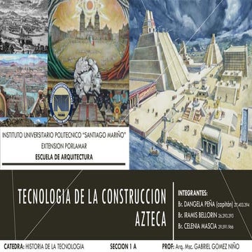 TECNOLOGIA DE LA CONSTRUCCION AZTECA | PDF