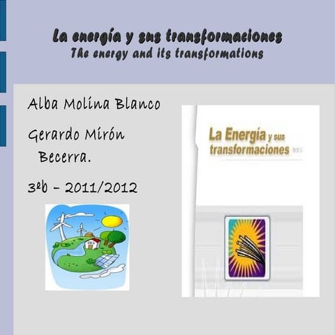 Transformacion de la energia | PPT
