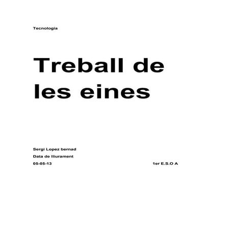 Tecno treball eines | DOCX