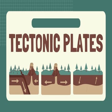 Tectonic Plates Science Educational Presentation in Green and Brown ...