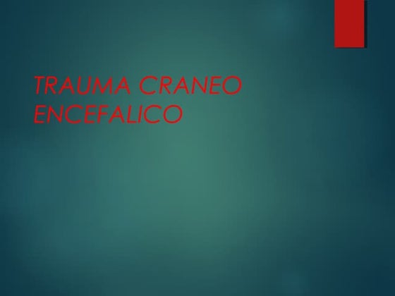 Infografía en pacientes con Traumatismo craneoencefálico TCE | PDF