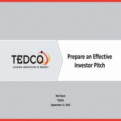How to Prepare an Effective Investor Pitch | PPTX