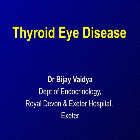 Thyroid Eye Disease | PPT