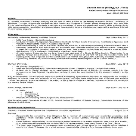 Teddy James CV 2017 | PDF