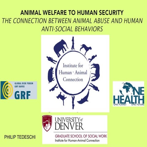 Animal Welfare to Human Security:The Connection Between Animal Abuse ...