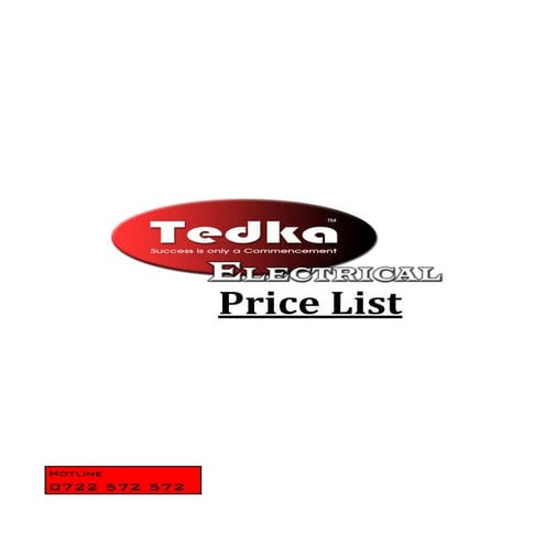 Tedka price list | PDF