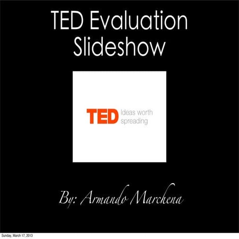 Ted slide evaluation | PPT