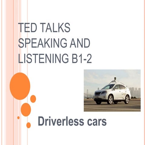 ted talk cars discussion activities for english students | PPT ...