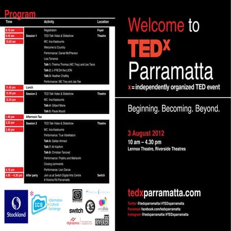 TEDxParramatta Program | PPT