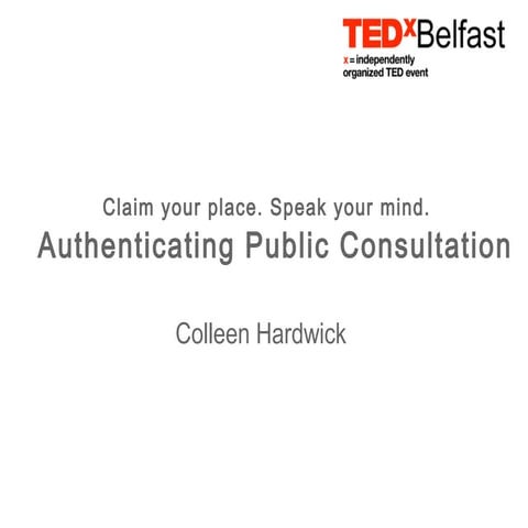 Tedx belfast_slides | PPT