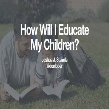 TEDx - How Will I Educate My Children? | PDF