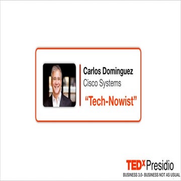 Carlos Speaking at the TEDx Conference | PDF