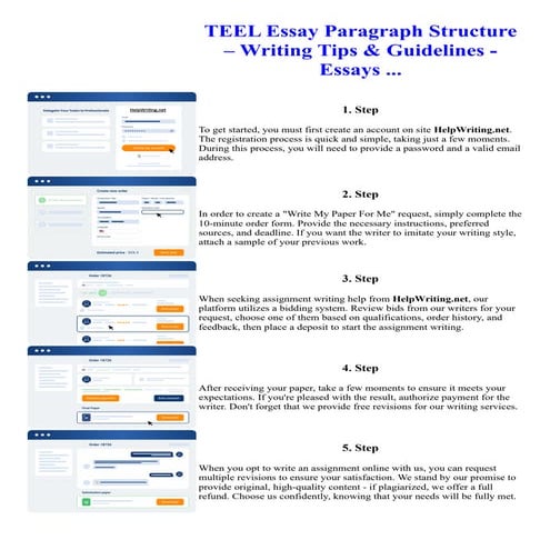 Teel Essay Paragraph Structure Writing Tips Guidelines Essays Pdf