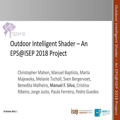 Outdoor Intelligent Shader – An EPS@ISEP 2018 Project | PPT