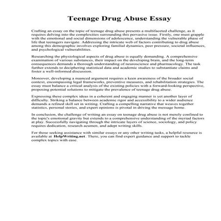 Teenage Drug Abuse Essay.pdf