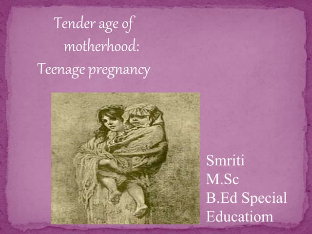 ADOLESCENT PREGNANCY.pptx TEENAGE PREGNANCY | PPTX