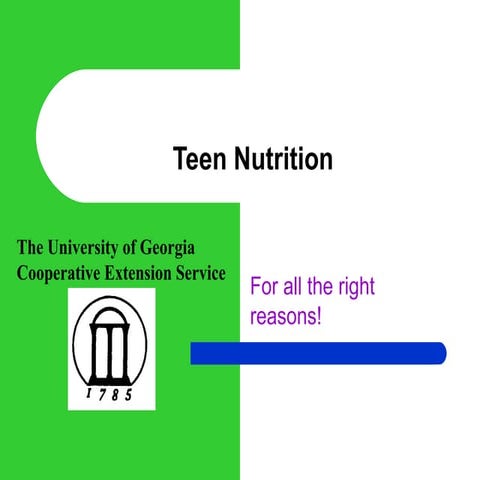 Teen Nutrition | PPT