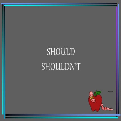 Teens 4 unit 6 - lesson 4 - should - shouldn't game | PPTX