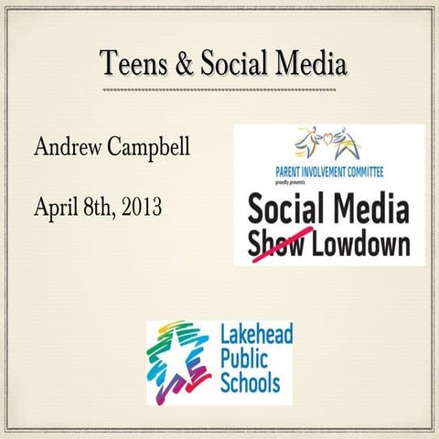 Teens and social media | PPT