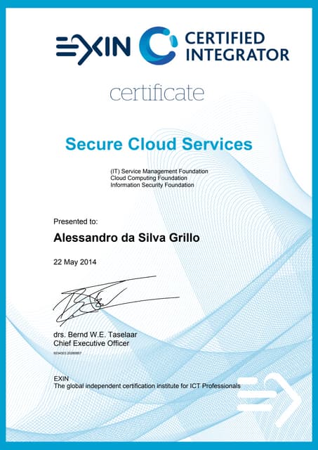 Cloud Computing Foundation - Certificate by EXIN | PDF