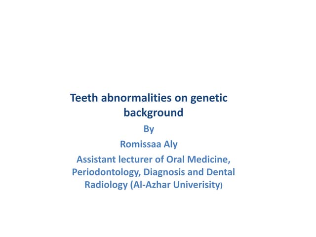 Supernumerary Teeth | PPTX